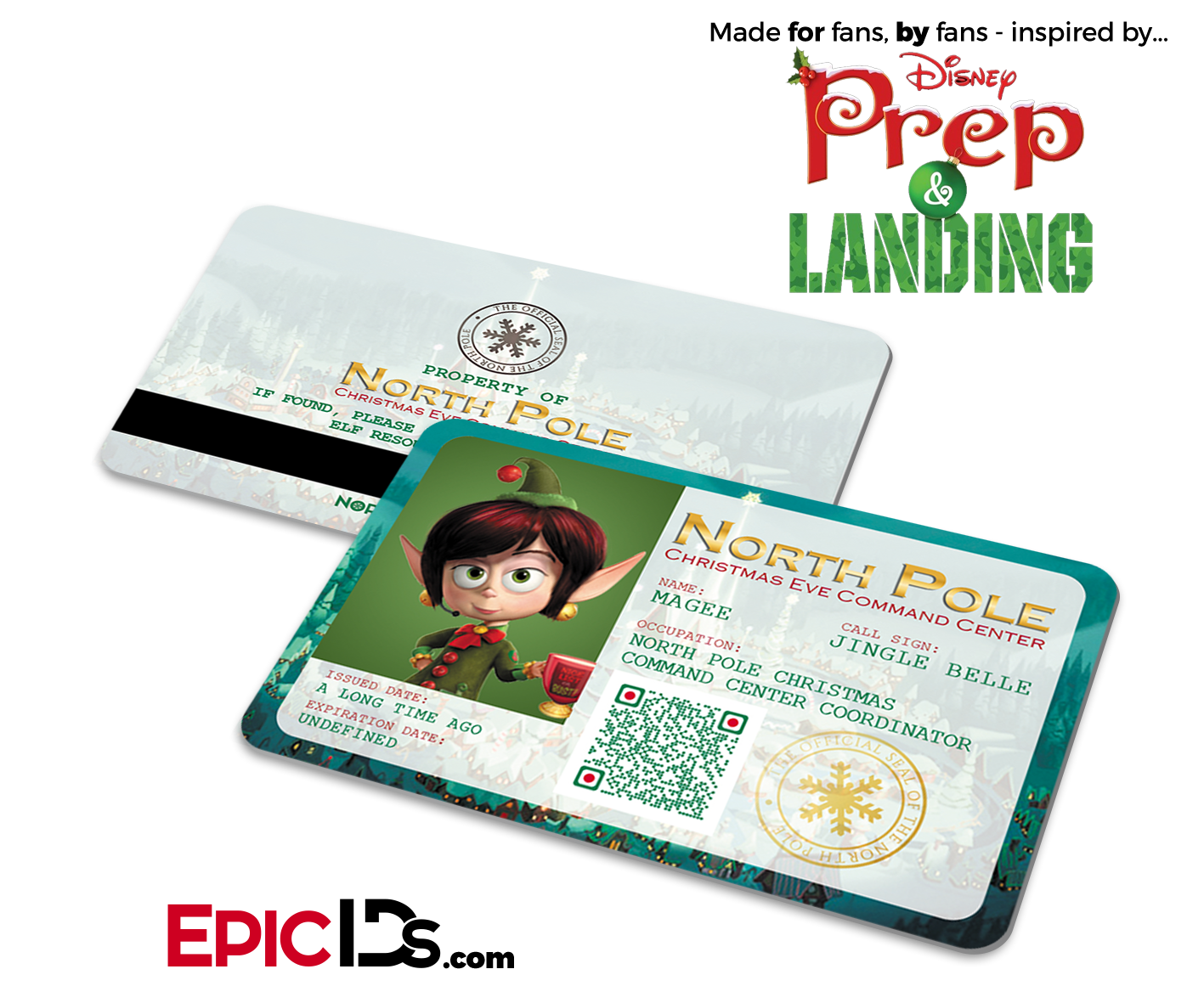 Prep and Landing Inspired "Magee" Command Center Elf ID - Epic IDs